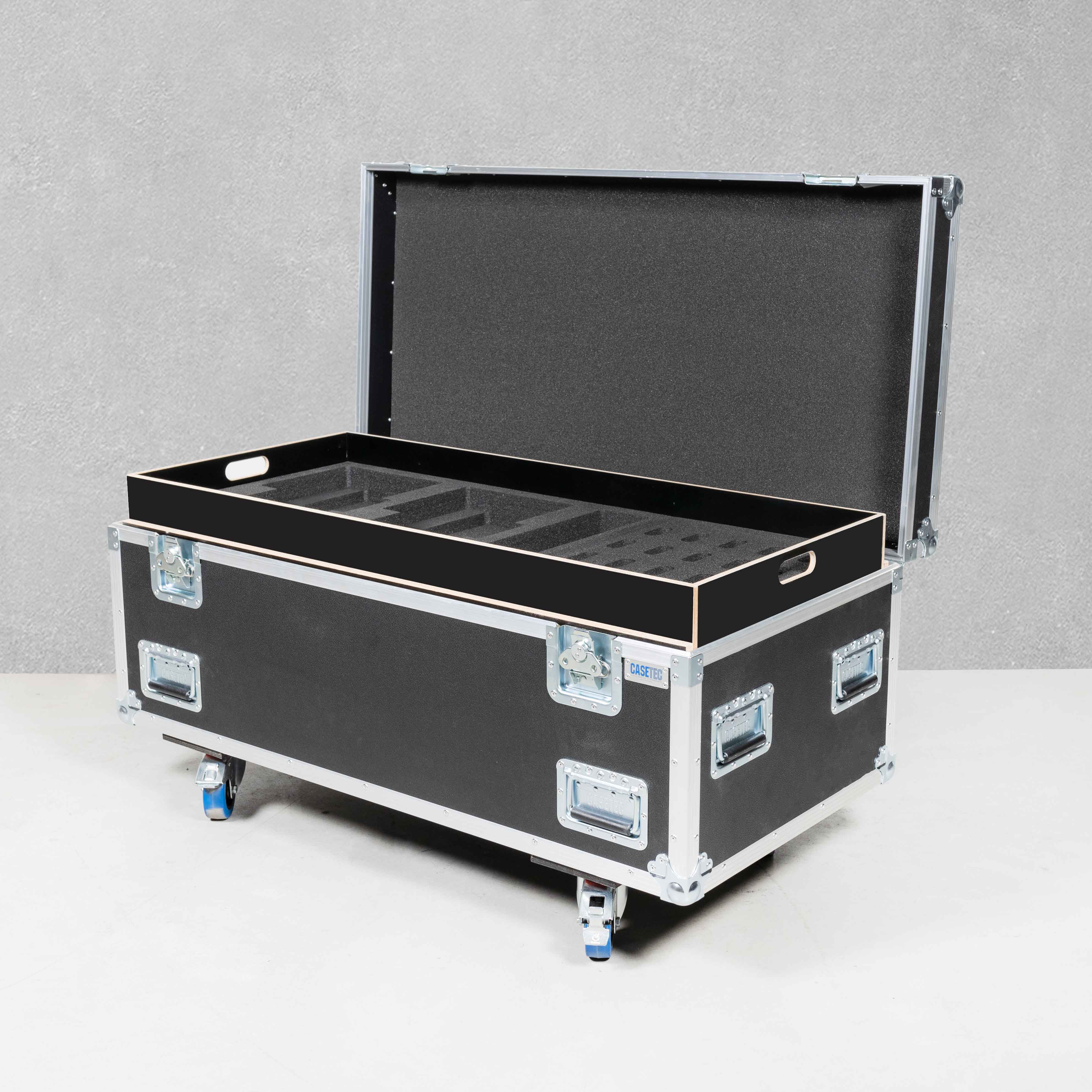 Flightcase für Shure Microflex Complete Wireless MXCW640 System, Flightcase Shure Microflex ...